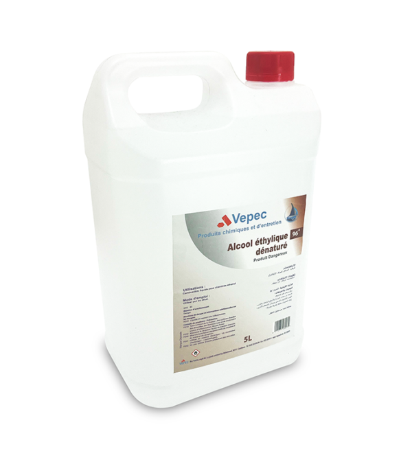 Alcool Éthylique 96° – 5 Litres | Solution Antiseptique Médicale ...